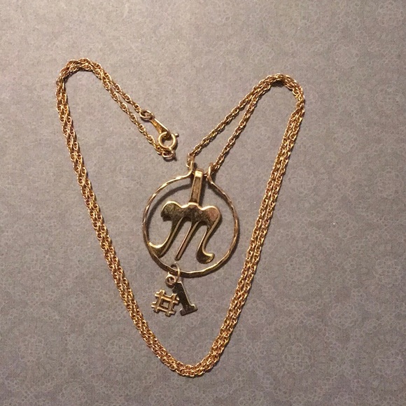 Avon | Jewelry | Vintage Avon M Charm Necklace | Poshmark
